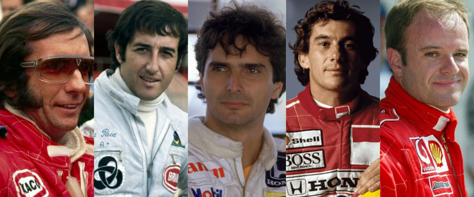 CRONOLOGIA DOS MAIORES PILOTOS BRASILEIROS DE F1 E DO MAIOR MITO ...